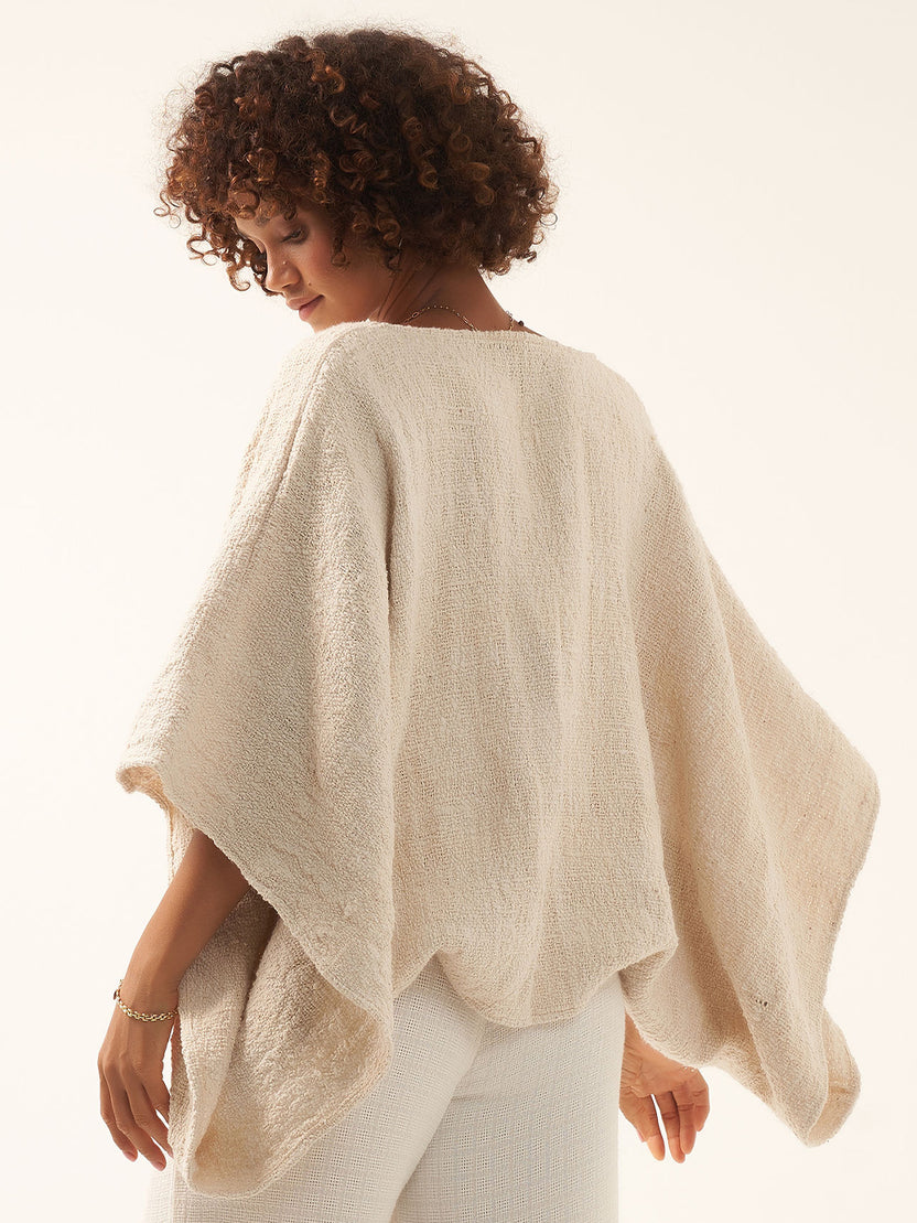 Bloom Cotton Shrug Ecru – Nomad the Label