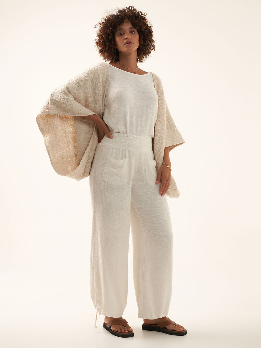 Bloom Cotton Shrug Ecru – Nomad the Label