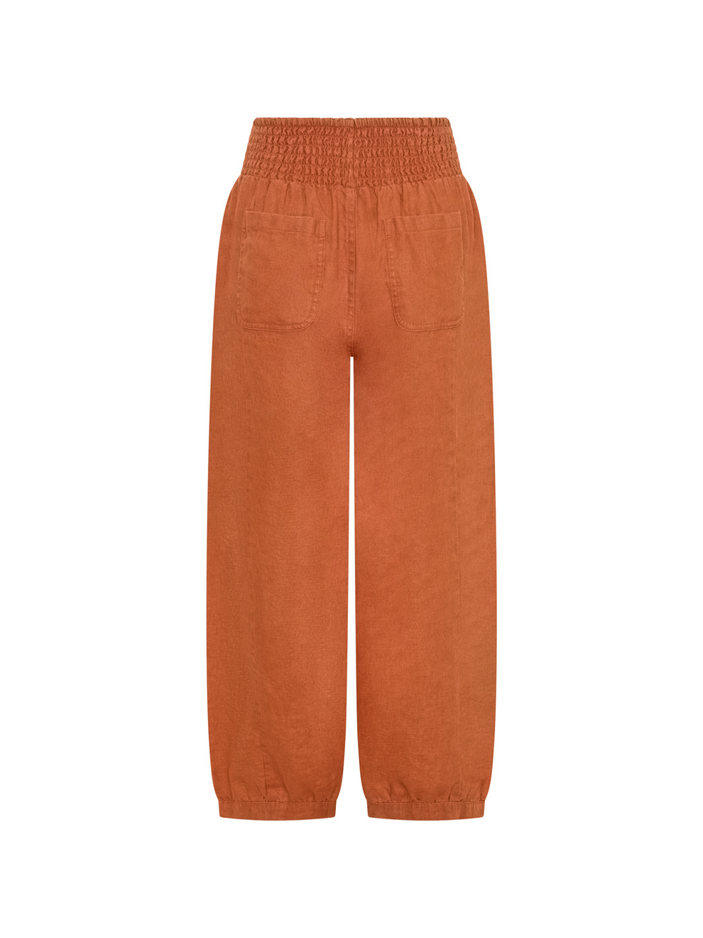 Sadhu French Linen Pants Rust | Soft Orange Rust Linen Pants – Nomad ...