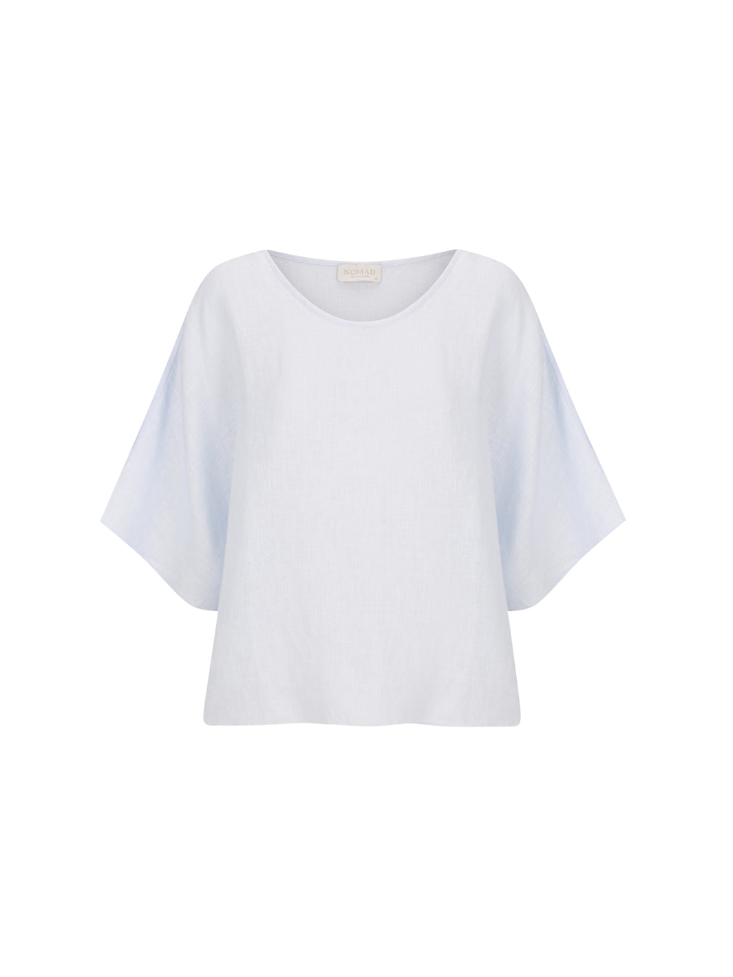 Selene Linen Top Serene Blue – Nomad the Label